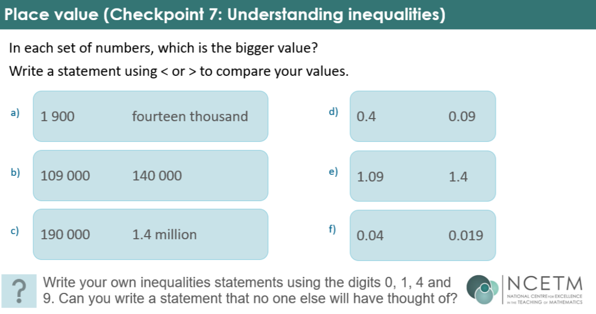 Checkpoints | NCETM